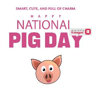 National Pig Day Posters | National Pig Day Images